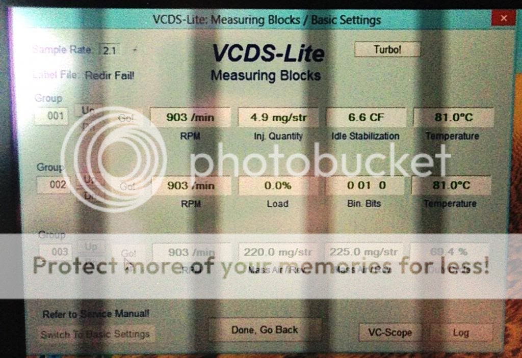 Help reading VCDS measuring blocks | TDIClub Forums